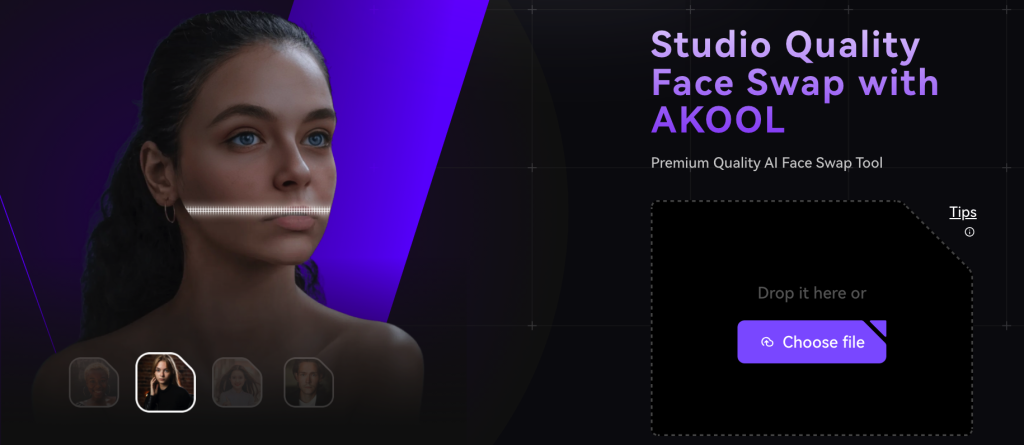 AKOOL AI Face Swap 在线免费AI换脸工具 - AIGC官网
