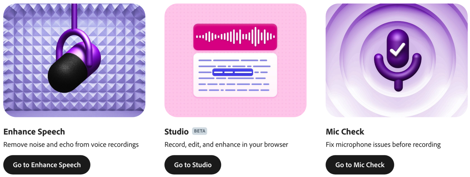 Adobe Podcast 在线Ai音频录制和编辑工具 - AIGC官网